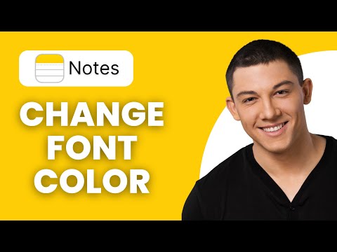 How to Change Font Color in Apple Notes