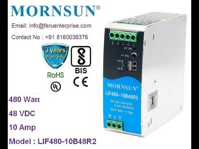 LIF480-10B Mornsun 480W SMPS Power Supply - LIF480-10B24R2 Mornsun SMPS ...