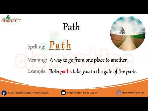 Correct pronunciation and meaning of the word “Path" | Spelling, Correct pronunciation