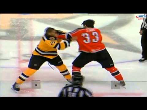 Mark Louis vs. Bobby Robins, January 25, 2013 - Portland Pirates vs ...