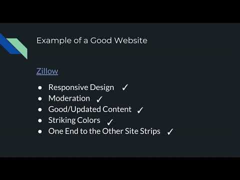 Examples of Good & Bad Websites