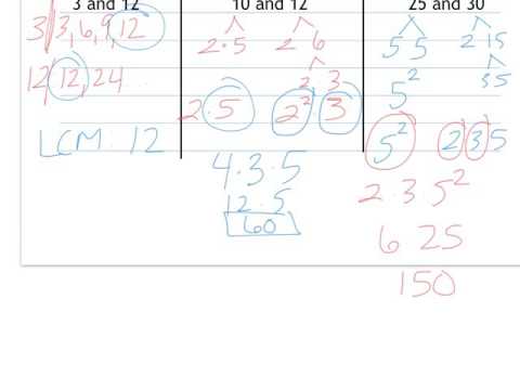 4-8 Least Common Multiple