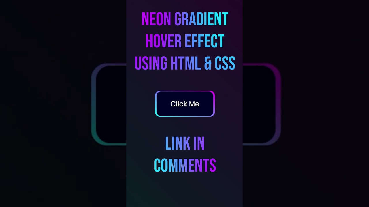 Create Gradient Button Hover Effect using HTML and CSS Tutorial #css #html  #webdevelopment