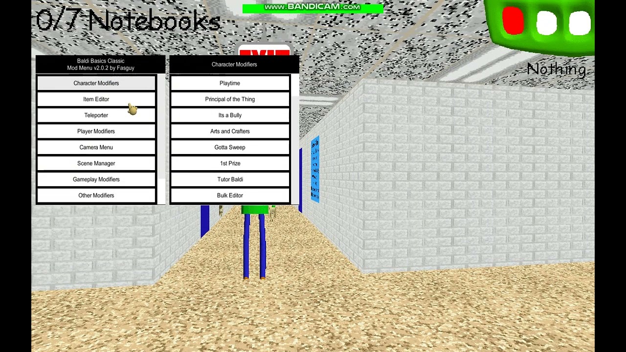 Baldi's Basics Mod Menu. (READ DESC AND PLEASE STOP ASKING ME WHAT TO INSTALL)