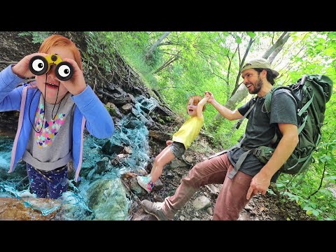 3 MILE HiKE with Adley & Dad!! Backpack in Mountains morning routine, whats inside my camping bag!