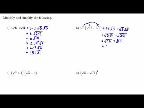 MTH 65 (§6.1, v15) Simplifying Products Containing Square Roots