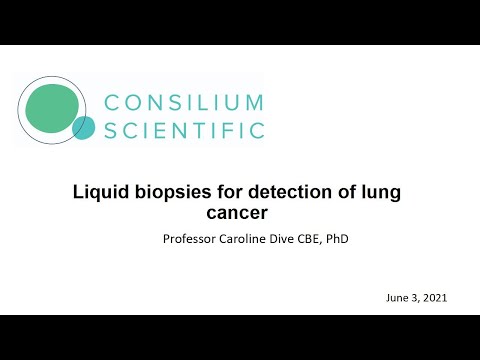 Liquid biopsies for detection of lung cancer. Professor Caroline Dive CBE, PhD, 03/06/21