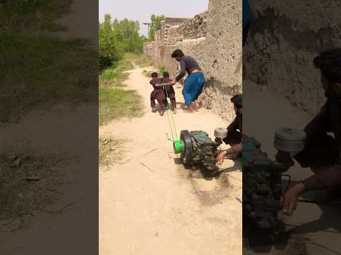 J 10 Speed diesel engine start with the children power