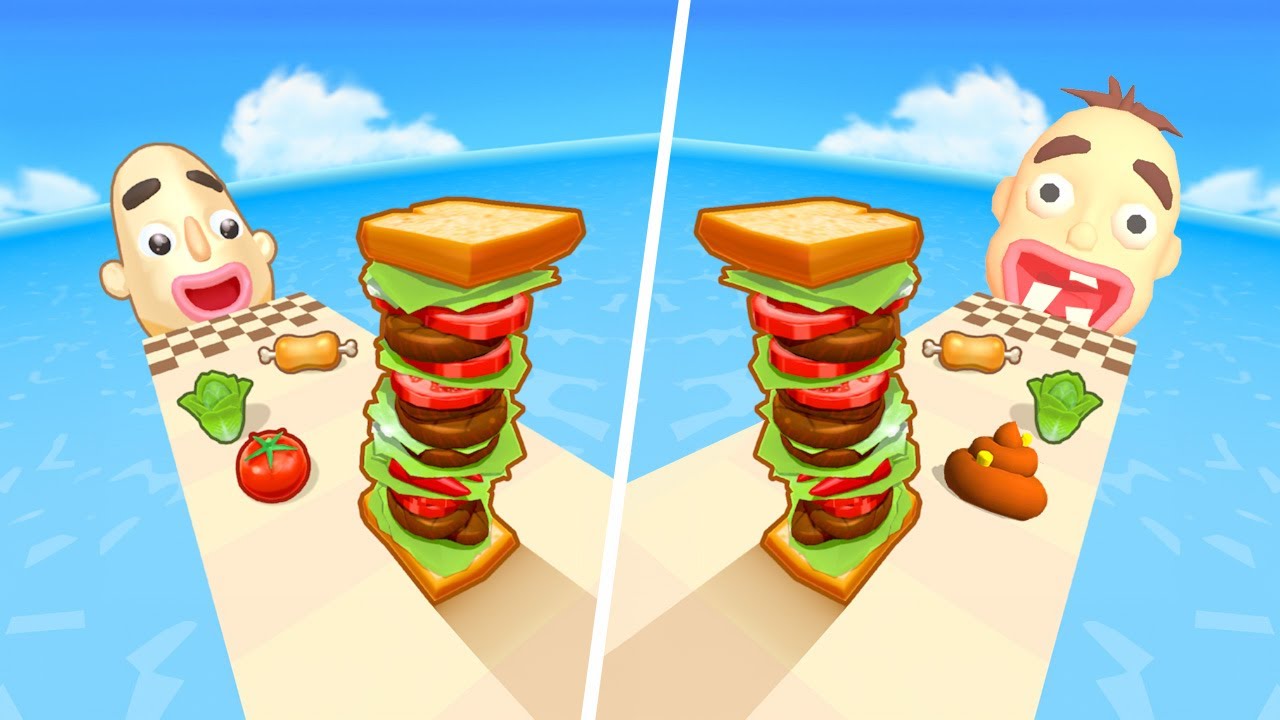 Burger Stack Runner | Sandwich Runner - All Level Gameplay Android,iOS - NEW BIG APK UPDATE