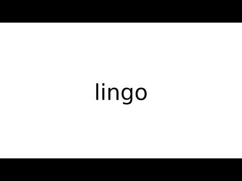lingo #slang #slangs #english #meaning #meanings #definition #definitions