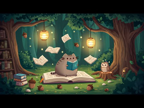 Poo's Enchanted Forest 📚 Chill Lofi Beats for Reading & Relaxing 🌜 Cozy Night Lofi Vibes