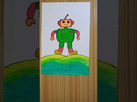 How to draw robot | robot easy drawing | #drawing #shorts #trending #viralvideo #art #draw #robot |