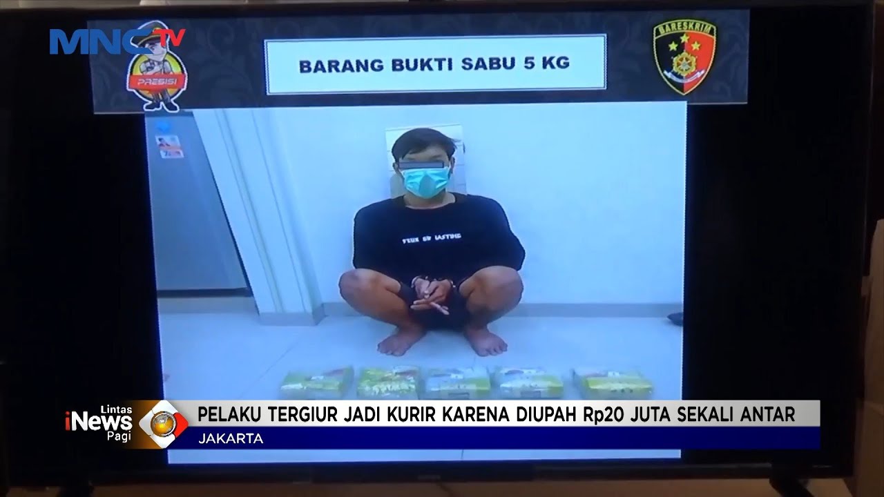 Tergiur Upah Rp20 Juta Sekali Antar, Pemuda 20 Tahun Nekat Jadi Kurir Sabu #LintasiNewsPagi 11/01