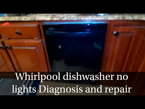 Whirlpool Dishwasher Dead “No lights” Display Diagnosis and Repari