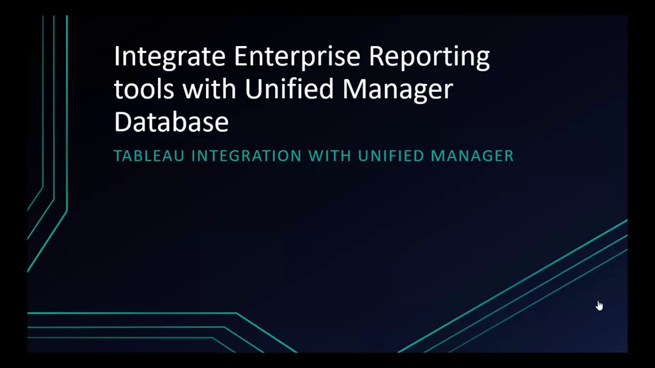 Integrate Enterprise Reporting Tools with Unified Manager Database – Create Fancy Reports