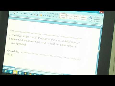 ICD-10 JJ-10A-227-06-L1 perihilar viral pneumonia