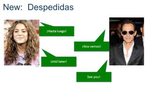 How to say goodbye in Spanish - Despedidas