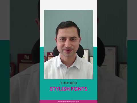 Tip#003 Instagram stylish fonts for your bio and caption
