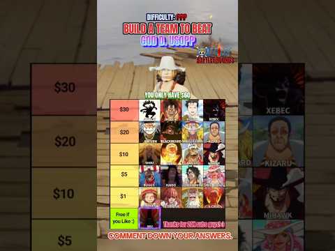 Build a Team to Beat God D. Usopp! #onepiece #popular #usopp #luffy #egghead