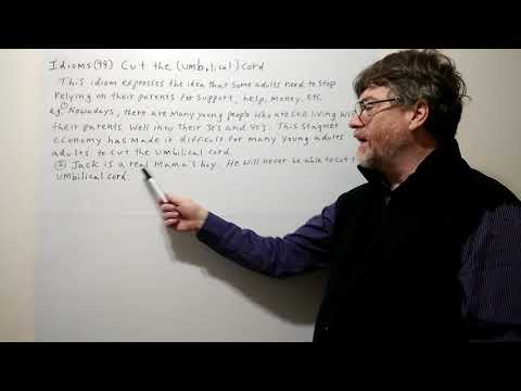 Tutor Nick P Idioms (99) Cut the (Umbilical ) Cord