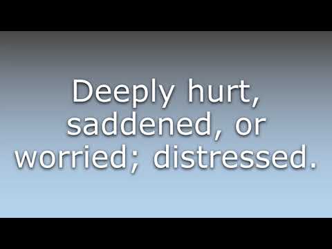 What does Distraught mean?