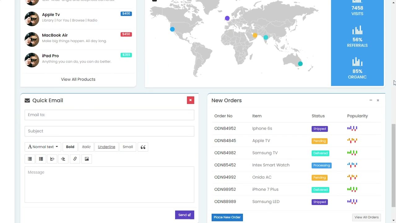 MixPro Bootstrap Admin Template