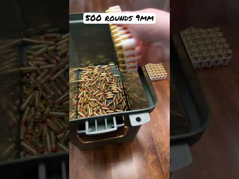 500 rounds 9mm. Yes this ammo can is huge. #shorts #subscribe #viral #trending #edc #youtubeshorts