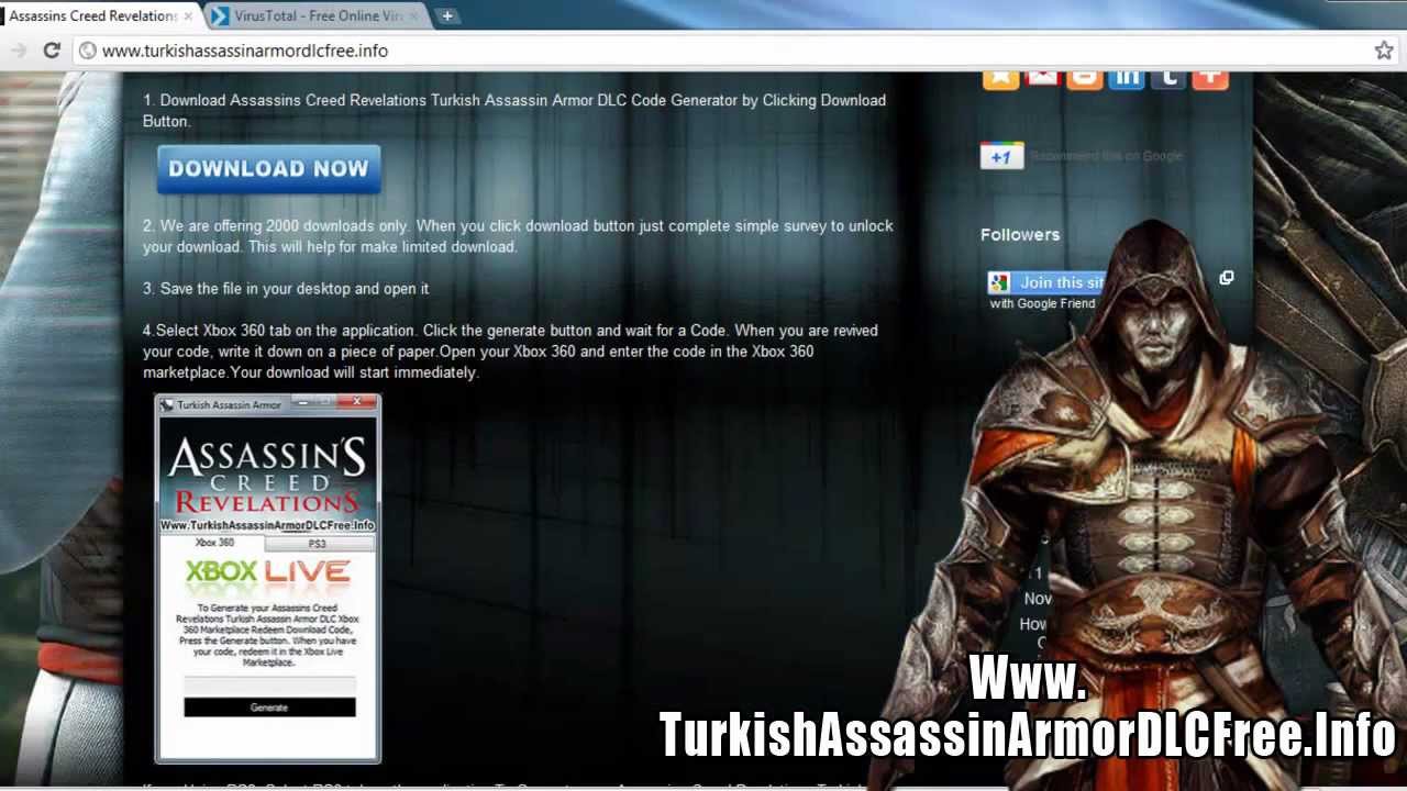 Assassins Creed Revelations Turkish Assassin Armor DLC Free Download