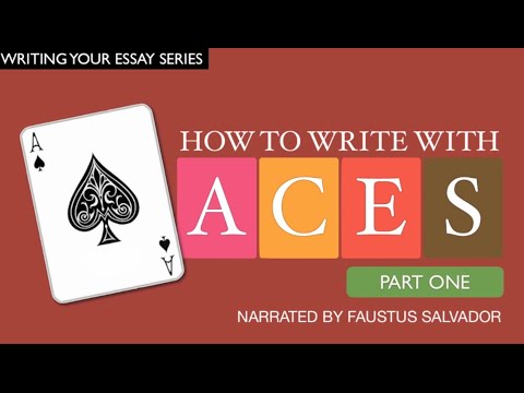 How to Write Paragraphs with ACE (Part 1)