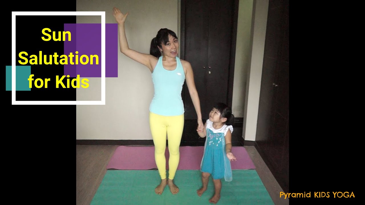 Sun Salutation for Kids #kidsyoga #英語でキッズヨガ #キッズヨガ ＃yoga