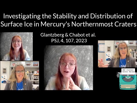 AAS Journal Author Series: Allison Glantzberg and Nancy Chabot on 2023PSJ.....4..107G