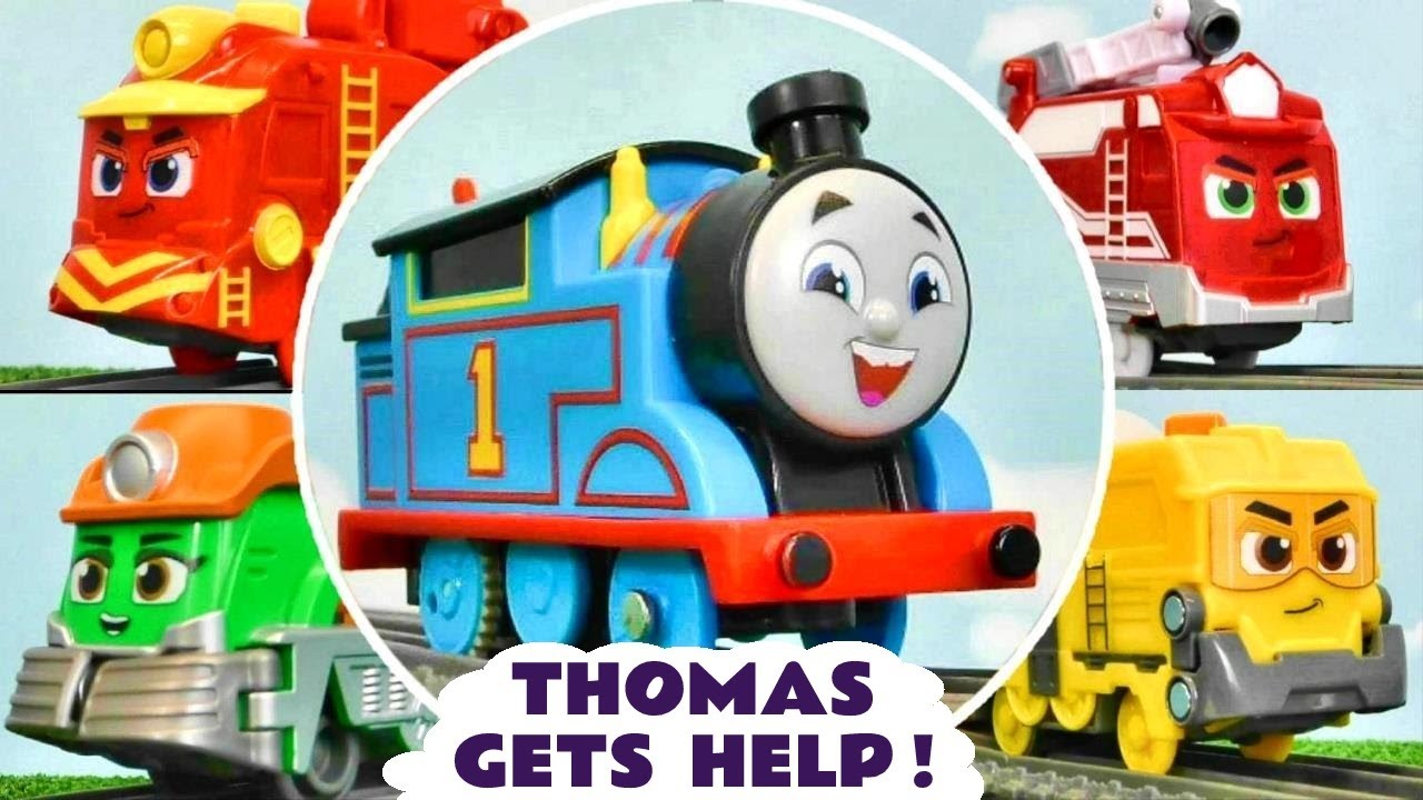 Thomas Toy Train Stories with help from the Mighty Express Trains