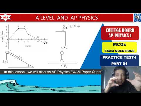 AP Physics 1 Exam Solutions -Past Paper MCQs-Practice test 1- Detailed Solution -Part 01