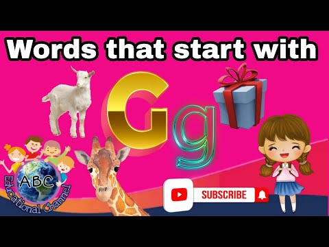 Words that start with Gg | Letter Gg | The Alphabet