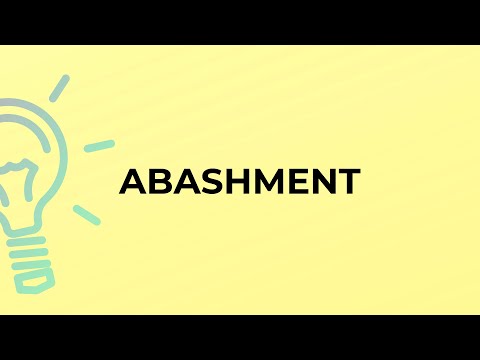 What is the meaning of the word ABASHMENT?