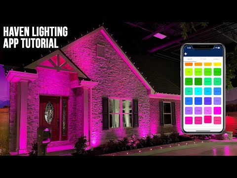 Haven Lighting App tour - Events and Color Selection