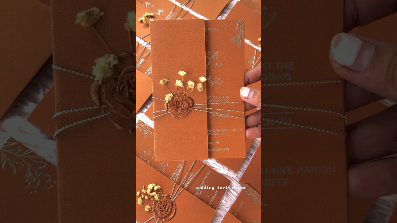 foil transfer wedding invites using Cricut Explore Air 2 🫶🏼