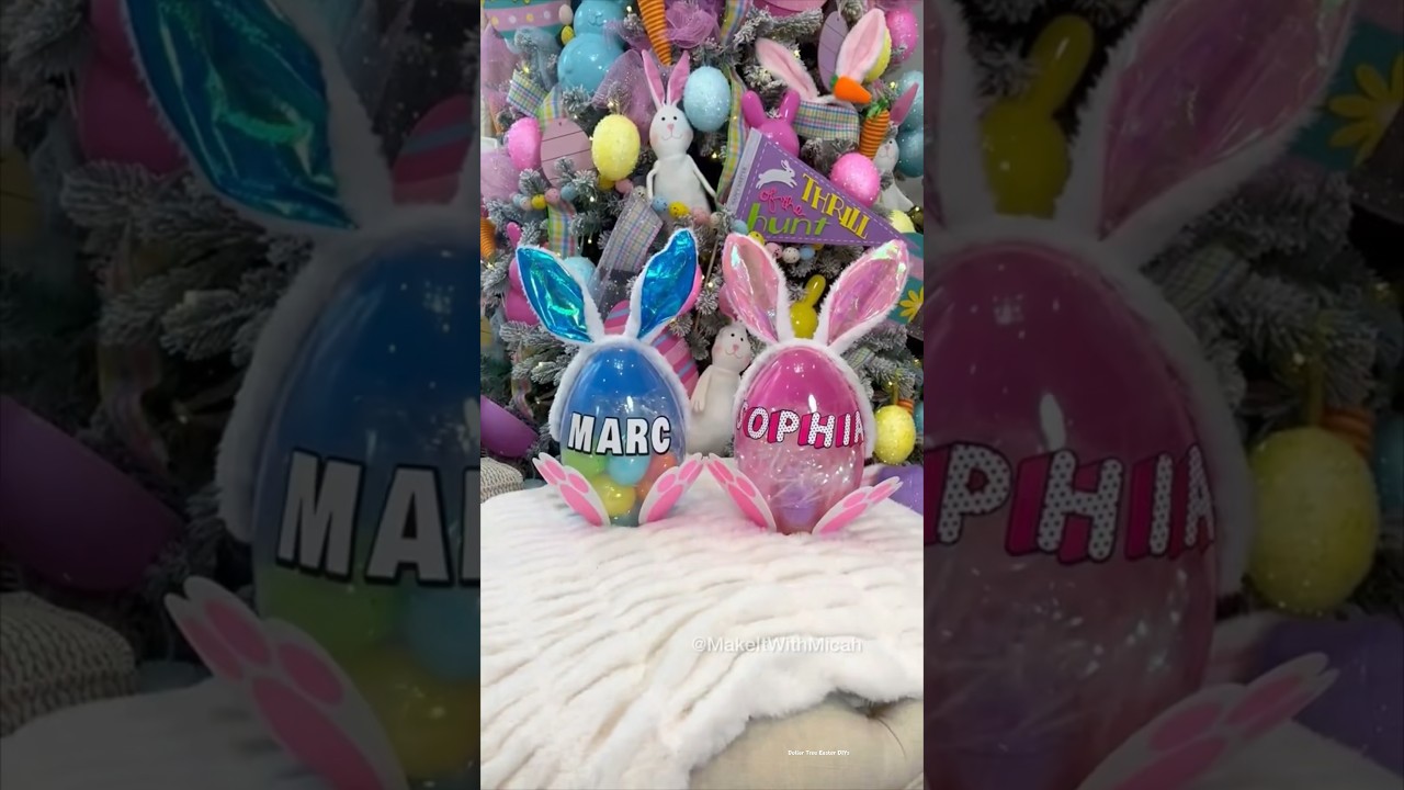 Viral Dollar Tree DIYs #DIY #dollartree #easter #diyhomedecor #dollartreefinds #diyeaster #viral