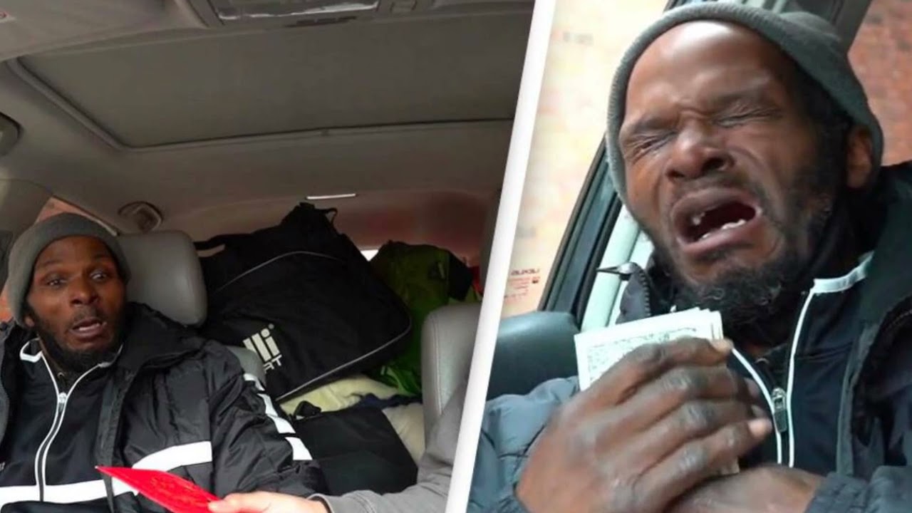 Homeless Man Breaks Into Tears After Strangers Give Him $17,000 For A House