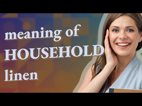 Household linen | meaning of Household linen