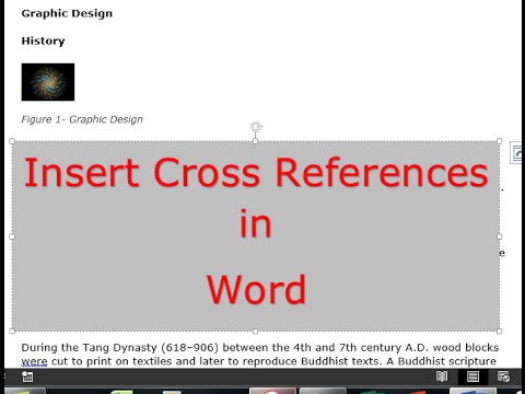 How to use and insert cross references in Word documents Three commonly used techniques
