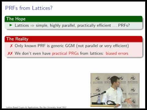 Winter School on Cryptography: Learning With Errors - Chris Peikert