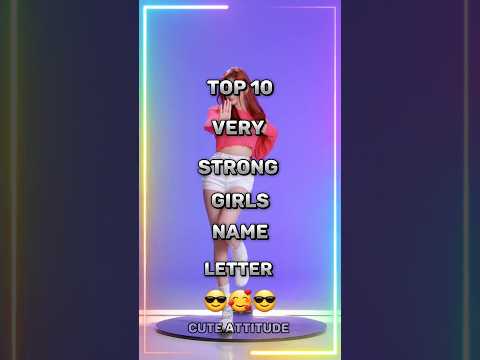Top 10 very strong girls name letter ❤️❤️ #anime #korean #nameletter #cuteattitude #viralshorts