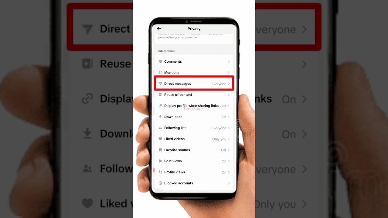 How To TURN OFF Direct Messages on Tiktok | TechZone