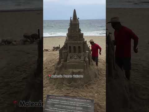Castillo de arena Puerto Vallarta #playa #mar #puertovallarta #castillo #vacaciones #mexico # playas