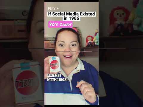 If Social Media Existed in 1986: 80’s Candy #shortsmaschallenge #vintagecandy #nostalgia #shorts