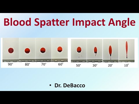 Blood Spatter Impact Angle