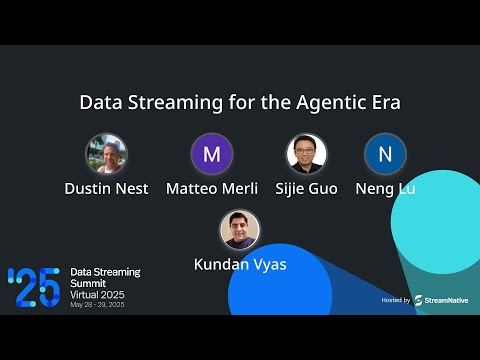 Keynote: Data Streaming for the Agentic Era