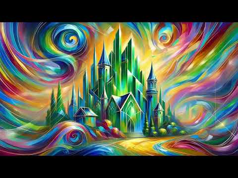 The Emerald Castle | TV ART Background | Wizard of Oz Inspired - Abstract Whimsy | 4K