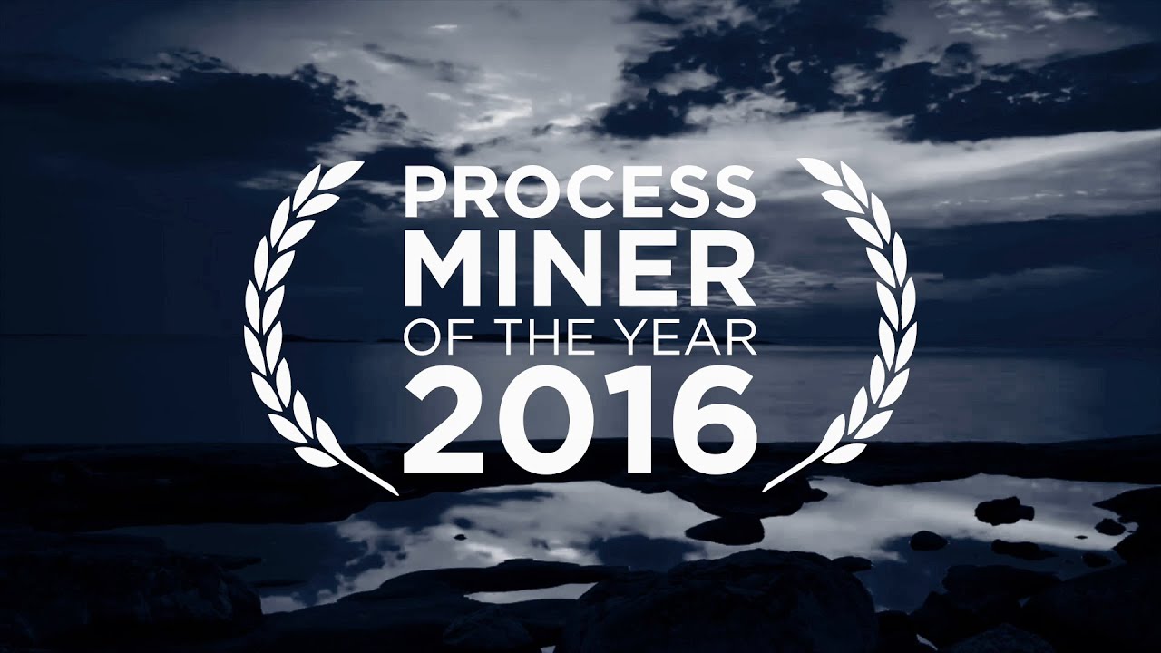 Process Miner Of The Year 2016 — Awards Ceremony at Process Mining Camp 2016